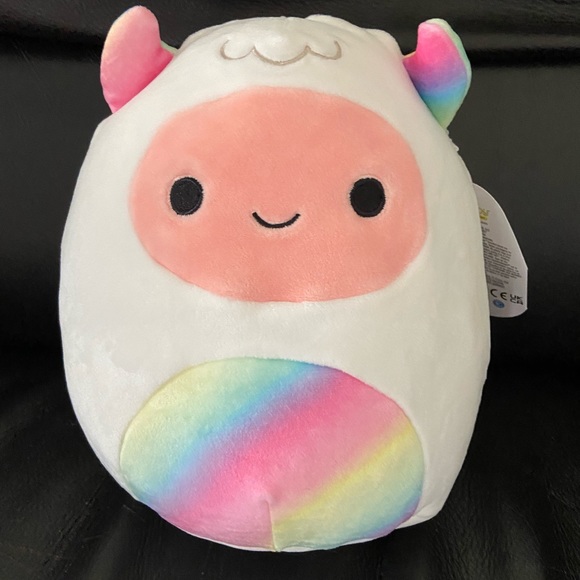 Squishmallows | Toys | Squishmallow 8 Yuri The Yeti Soft White Rainbow ...
